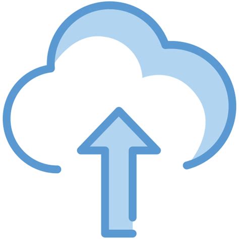 Cloud Upload Generic Blue Icon