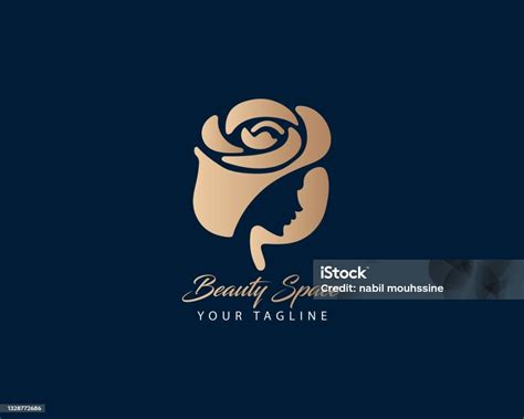 여성 꽃 로고 디자인은 기호 아이콘 또는 기호 전체 계층 벡터로 사용할 수 있으며 거의 일러스트 레이터 버전과 호환 크기와