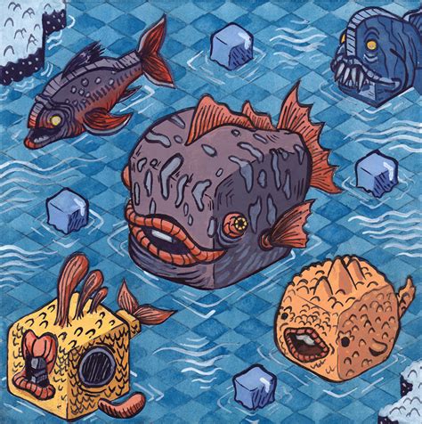 Fish Of The Arctic Sean Simpson Illustration
