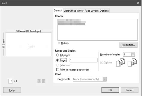 How Do You Print An Envelope English Ask LibreOffice