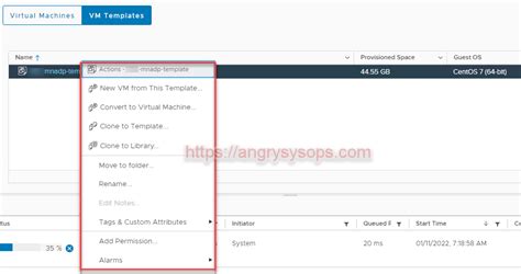 How To Migrate Or Move A Template To Different Datastore Angry Admin