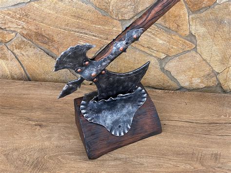 Medieval Axe Decorative Axe Viking Axe Hand Forged Axe Etsy