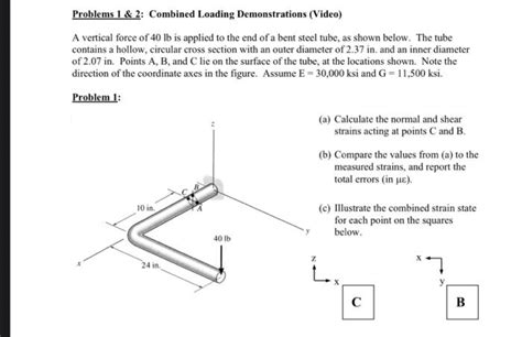 Solved Problems 1 And 2 Combined Loading Demonstrations