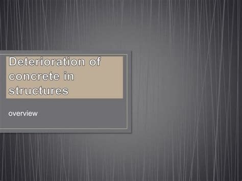 Repair And Rehabilitation Of Structures Pptx