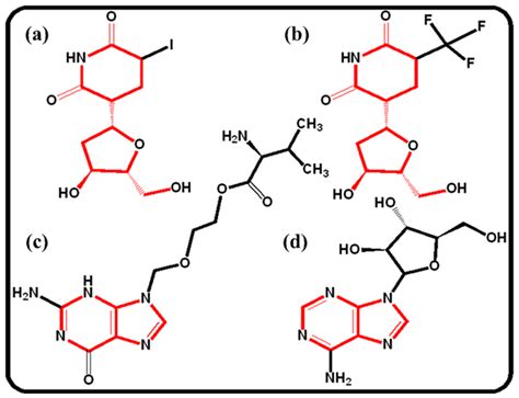 The Chemical Structure Of Compounds For A Idoxuridine Db00249 B
