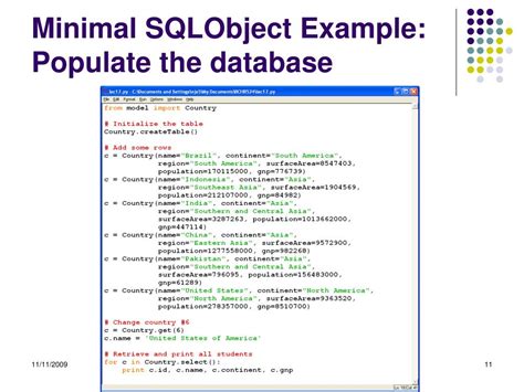Ppt Relational Databases Object Relational Mappers Sqlobject Powerpoint Presentation Id