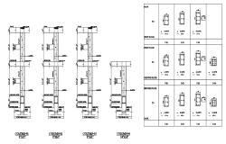 Column Detail Autocad Dwg Files