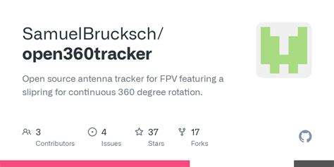 GitHub SamuelBrucksch Open Tracker Open Source Antenna Tracker For FPV Featuring A Slipring