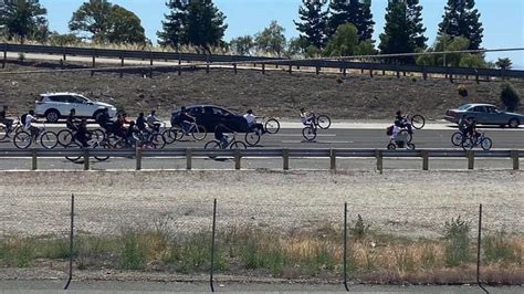 Bicyclists Ride Onto 580 Freeway Prompting Chp Warning