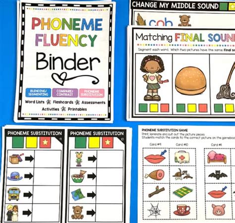Blending Segmenting Substituting Phonemes Phonological Awareness Cvc Words