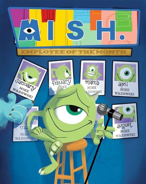 Mike Wazowski Magazine Cover Monsters Inc 3d Poster
