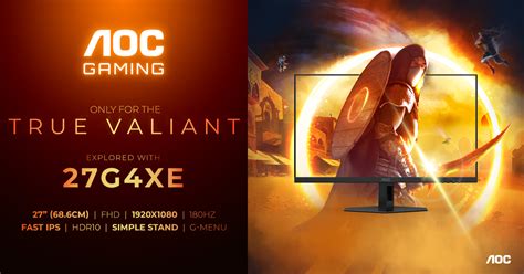 Agon By Aoc Expands G4 Gaming Monitor Series With 24g4xe And 27g4xe Models Funky Kit