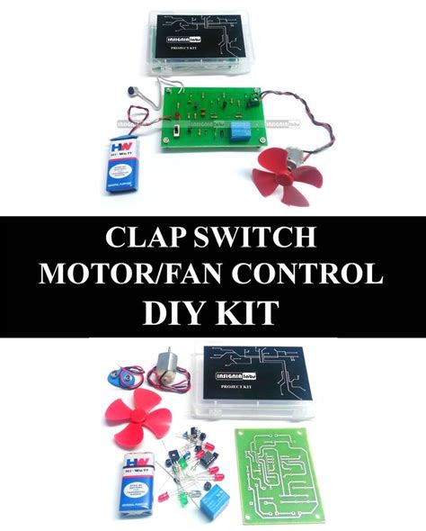 CLAP SWITCH BASED MOTOR FAN CONTROL DIY KIT Available At The Following Sites