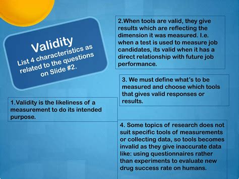 Reliability And Validity Pptx