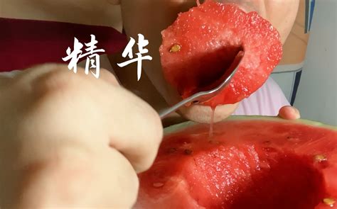 冰镇西瓜一勺挖去西瓜魂解锁新角度 哔哩哔哩 bilibili