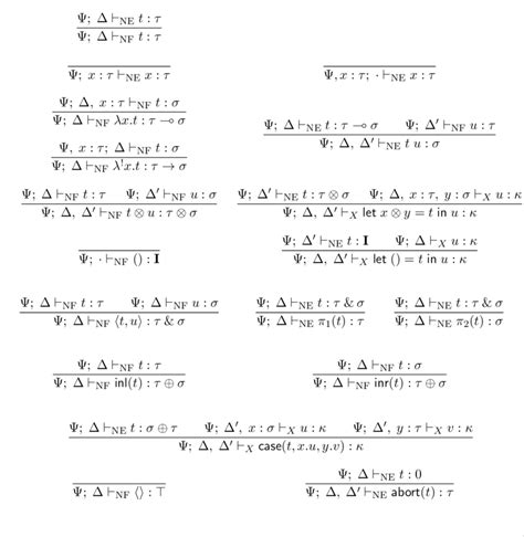 Normal forms for λλ terms NF for normal forms and NE for neutral Download Scientific