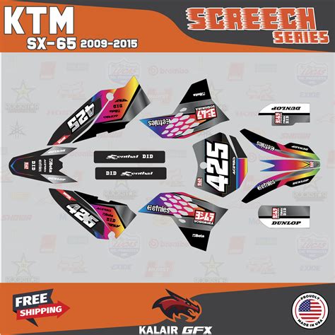 Graphics Kit For Ktm Motocross 65 Sx 2009 2015 Ktm Cool Bike