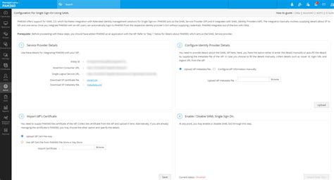 Single Sign On Configuration Using Saml
