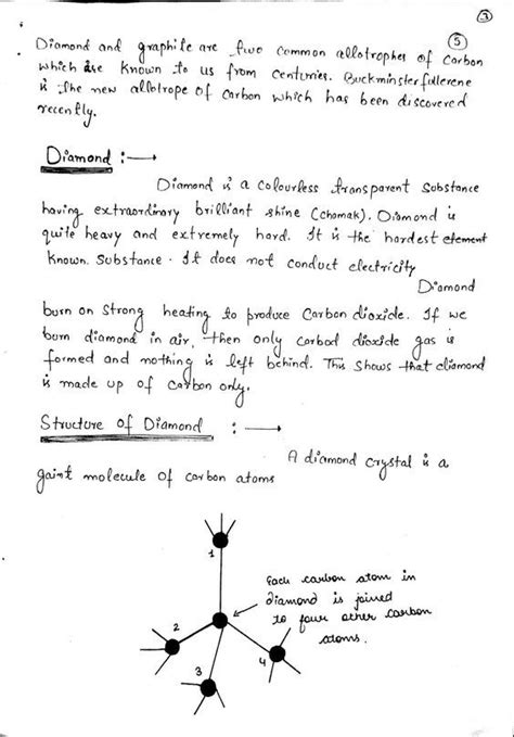 Carbon And Its Compound 10th Class Handwritten Notes Artofit