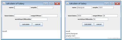Java——实验5 Gui类与问题域类的交互对于工资计算问题见实验5 任务1设计相应的gui程序用文本框接受输入和输出输 Csdn博客