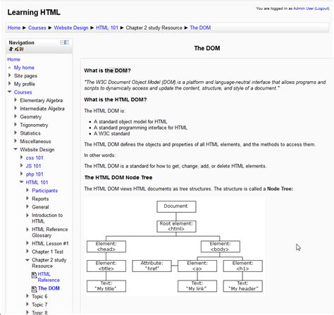 Making Pages For Courses With The Page Module In Moodle Inmotion Hosting