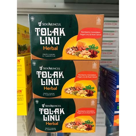 Jual Tolak Linu Cair Dus 5x5s Herbal Alami Pegal Linu Nyeri Sendi Shopee Indonesia
