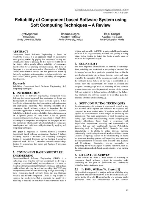 Pdf Soft Computing Techniques A Review