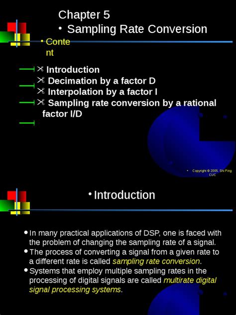chap5 sampling rate conversion pdf sampling signal processing