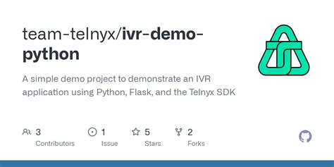 github team telnyx ivr demo python a simple demo project to