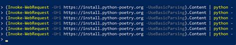 Poetry Windows Powershell Install Not Working · Issue 4845 · Python Poetrypoetry · Github