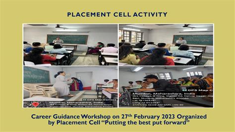 Placement Cell Jes College Of Commerce Science And It