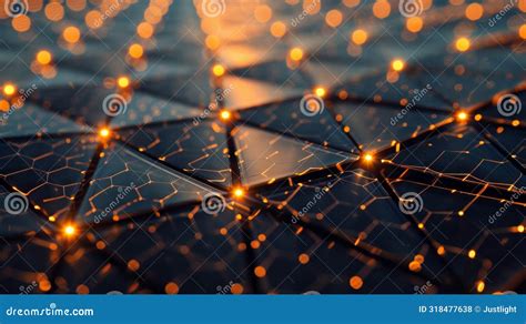 A Macro Shot Of The Intricate Electrical Wiring That Connects The Individual Cells Within A