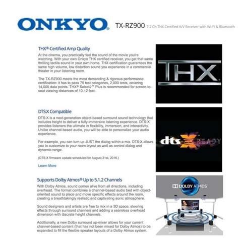 Jual Onkyo Tx Rz 900 Dolby Atmos Receiver Amplifier Sln Marant Yamaha Denon Di Seller Excellent