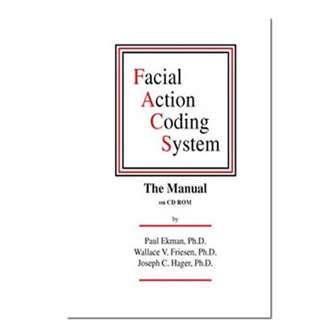 Facial Action Coding System The Manual Pma Science University