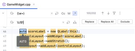 Find And Replace Text Using Regular Expressions Clion Documentation