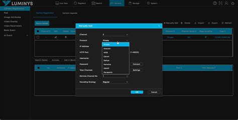 NVR Adding IP Cameras To NVR Luminys WIKI