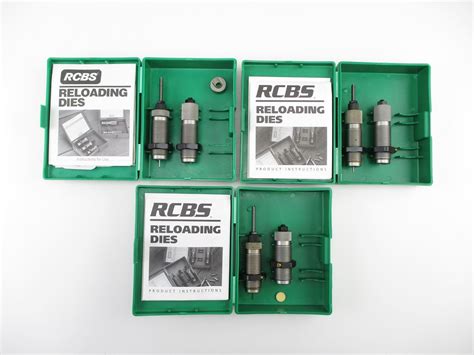 Assorted Rcbs Reloading Dies Lot Switzers Auction And Appraisal Service