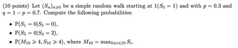 р and points Let Sn nzo be a simple random Chegg com