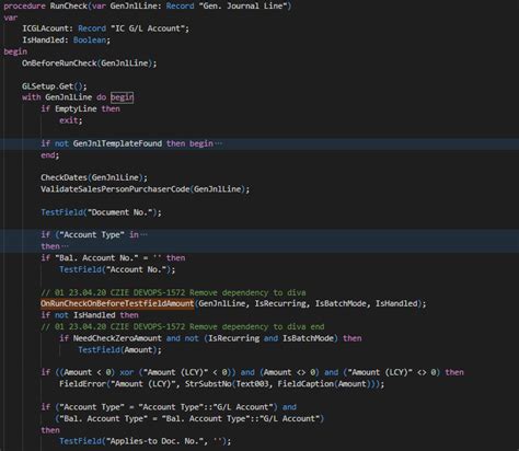 Event Request Codeunit 11 Gen Jnl Check Line Onruncheckonbeforetestfieldamount · Issue