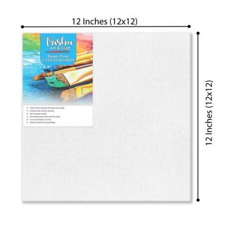 White Primed Canvas Board 12x12 Size 12x12 Inches At ₹ 80 Piece In New Delhi
