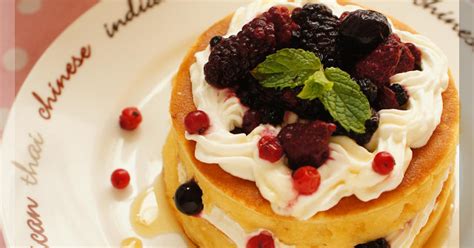 ミルキースフレなパンケーキ♪ By ♡alice♪ 【クックパッド】 簡単おいしいみんなのレシピが369万品