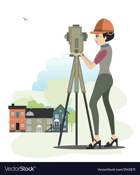 Female Engineer Royalty Free Vector Image Vectorstock