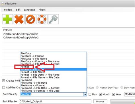 FileSorter Sort Organize Files By Date Type And More On Windows