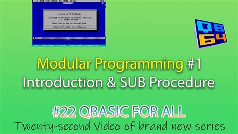 22 Qbasic For Beginners In Nepali Modular Programming In Qbasic 🔥 Youtube