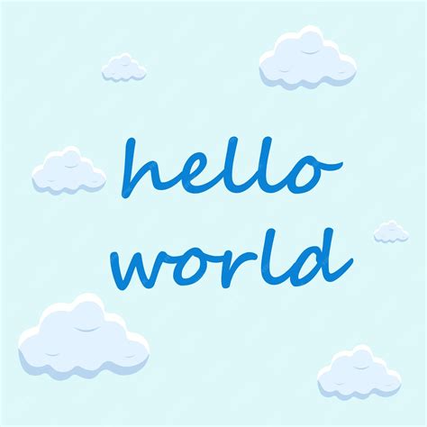 Premium Vector Hello World Premium Vector Hello World