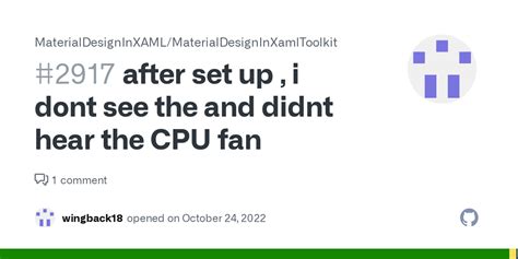 After Set Up I Dont See The And Didnt Hear The Cpu Fan · Issue 2917 · Materialdesigninxaml