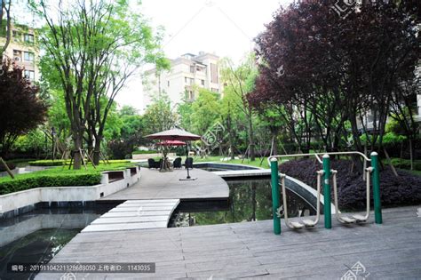 高档小区人工水景 景观园林 建筑摄影 摄影素材 汇图网www huitu