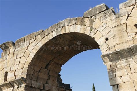 The Basilica Baths In Hierapolis Denizli Turkey Stock Image Image