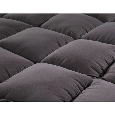 Giselle Bedding Bamboo Charcoal Filling Pillowtop Topper 1000gsm 5cm