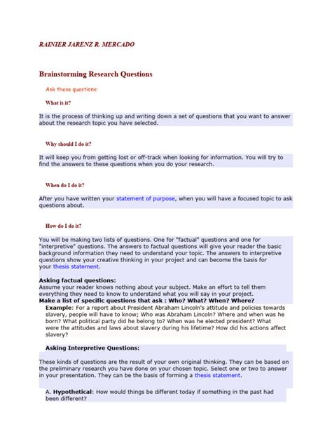 brainstorming pdf brainstorming statistics